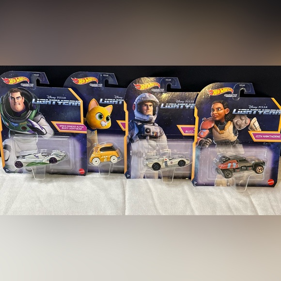 Disney | Toys | Set Of 4 New Disney Pixar Lightyear Hot Wheels ...